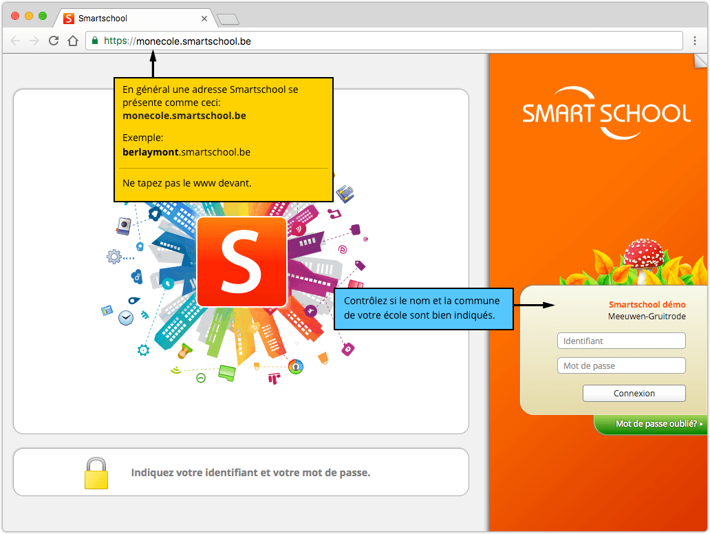 Se connecter - Smartschool